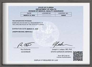 Dr. Joseph Mercola’s Qualifications