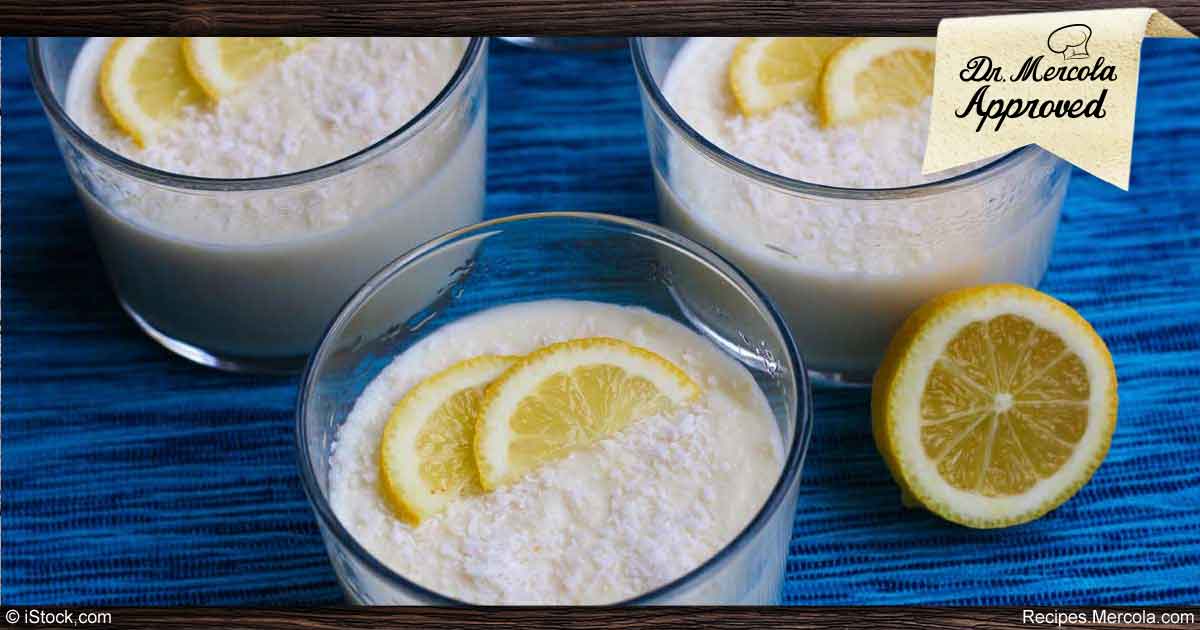 Healthy Lemon Coconut Pudding Recipe