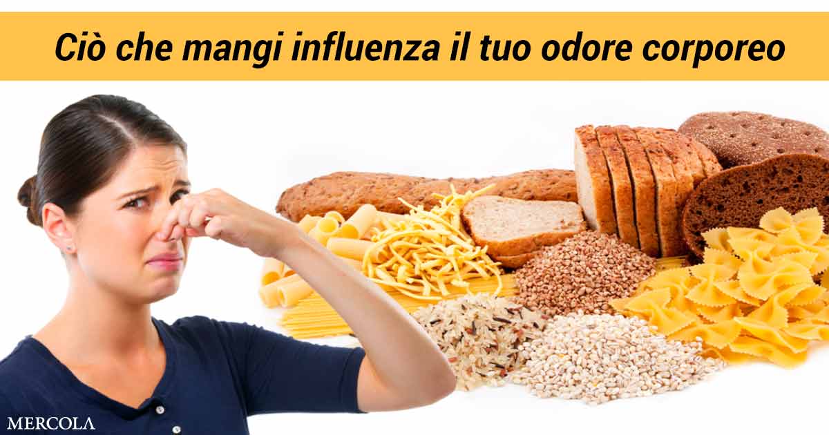 Ciò che mangi influenza il tuo odore corporeo