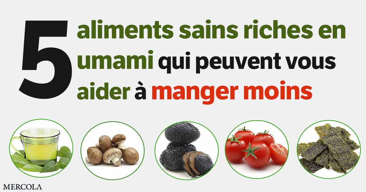 Comment la saveur umami des aliments aide-t-elle à perdre des kilos